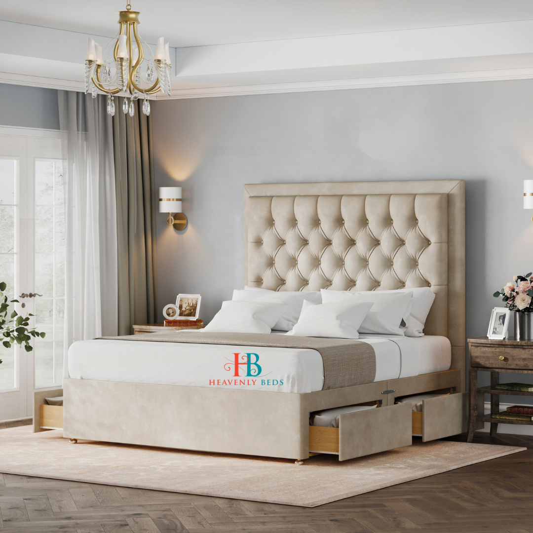 Chesterfield king size bed with storage store