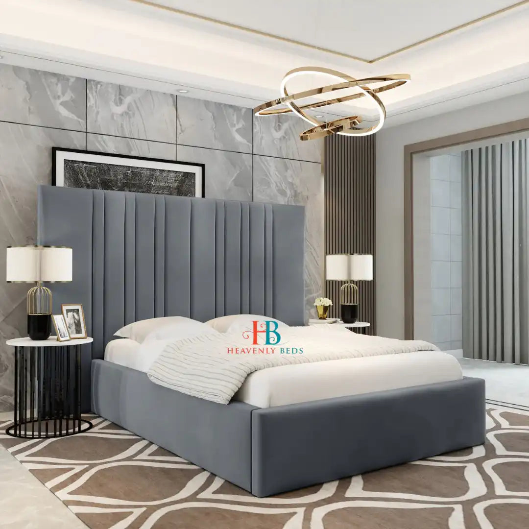 Avon Oversized Bed Frame With Tall Headboard - Heavenlybeds