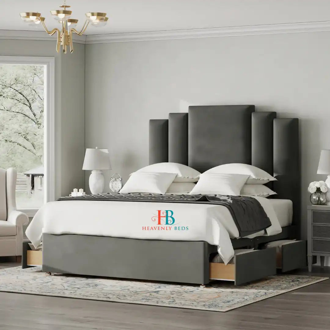 Oxford Divan Storage Bed - Superking Bed Frame with Drawers – Heavenlybeds