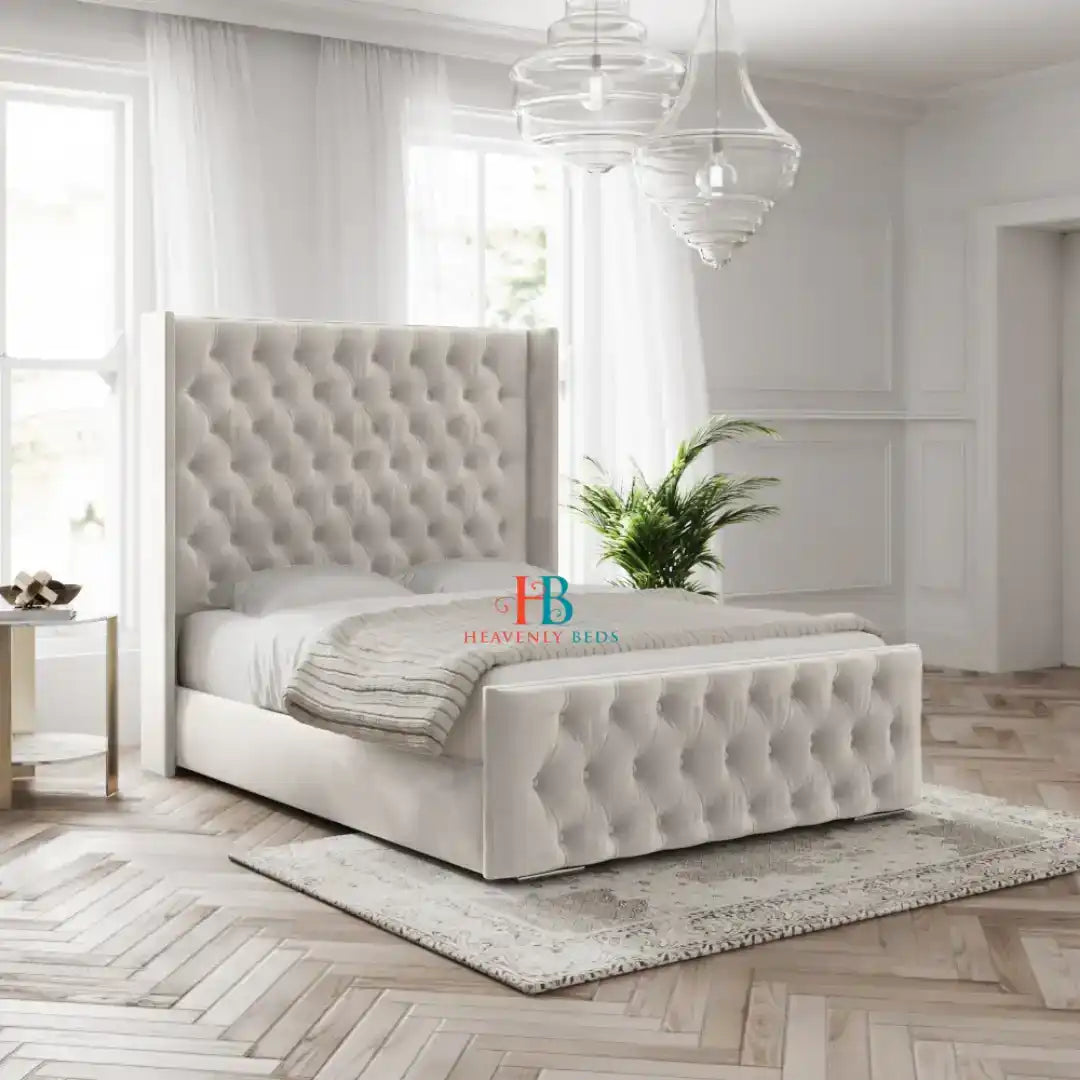 Faro Wingback Bed Frame | Luxury Bed Frame – Heavenlybeds