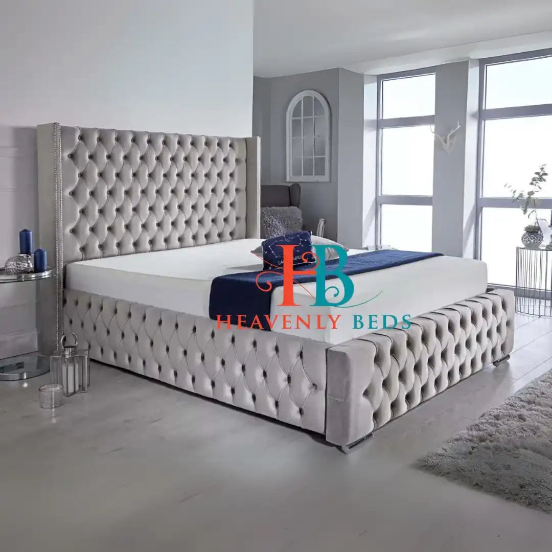 Cassandra Luxury Upholstered Bed Frame – Heavenlybeds