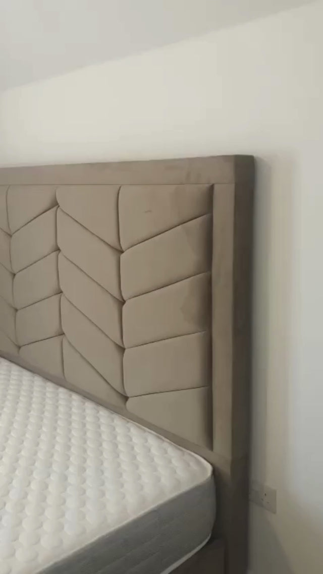 Amber Deluxe Bed frame 8ft Headboard & High Sides - Heavenlybeds