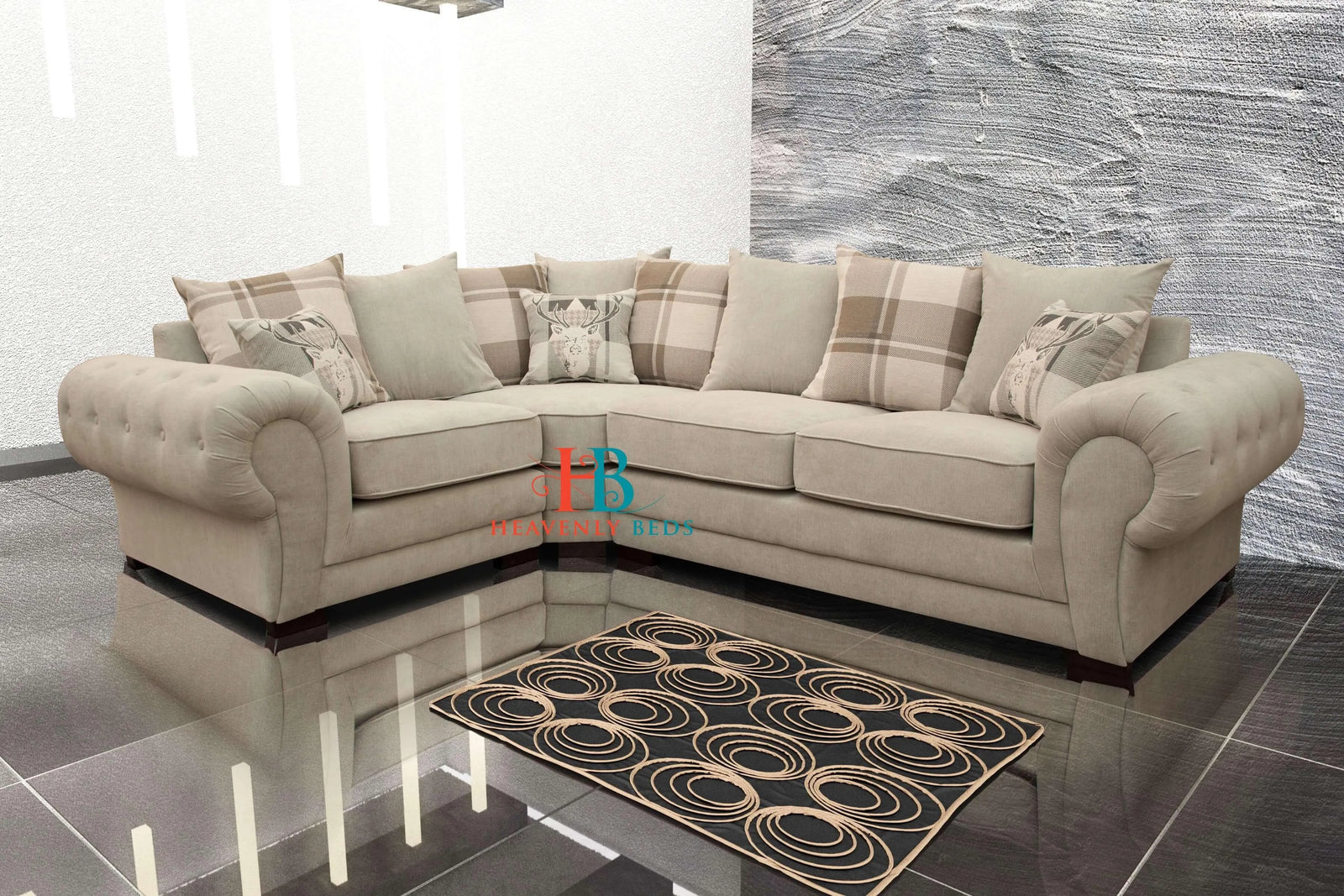 Verona Corner Sofa 2c2 - Available in 1c2, 2c2, 2c3, 3c2, 3c3 + Custom